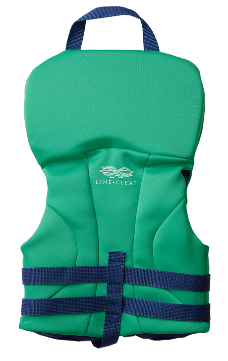 Green USCG Infant Life Jacket – Line + Cleat
