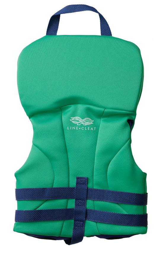 Green USCG Infant Life Jacket – Line + Cleat