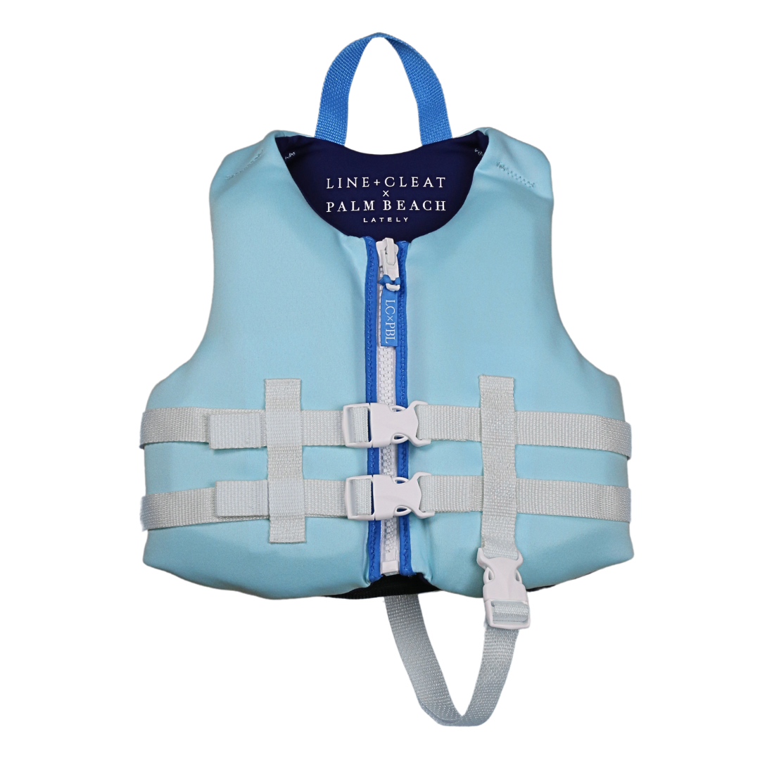 LC x PBL Blue USCG Life Jacket (30-50lbs) – Line + Cleat