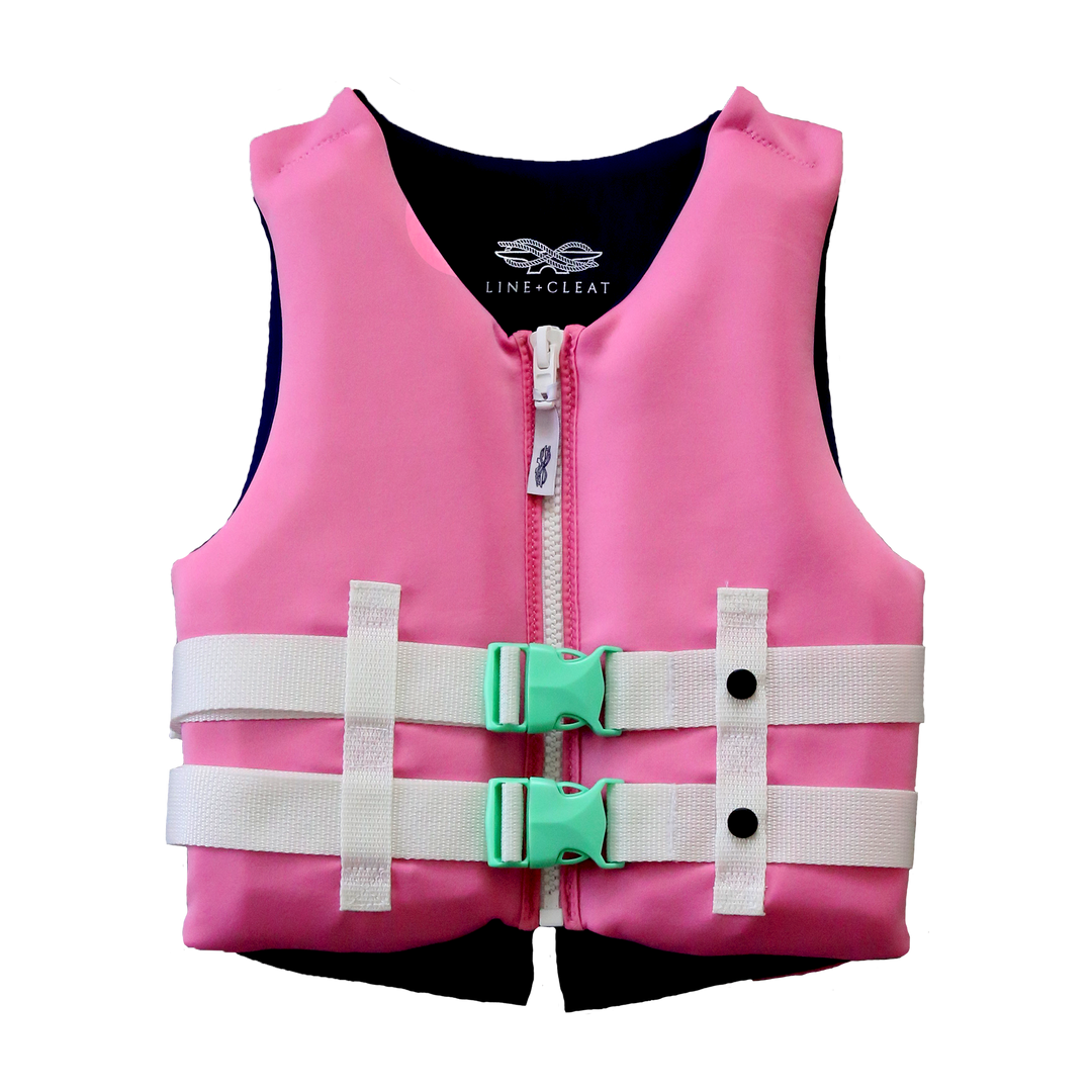 Pink USCG Youth Life Jacket – Line + Cleat